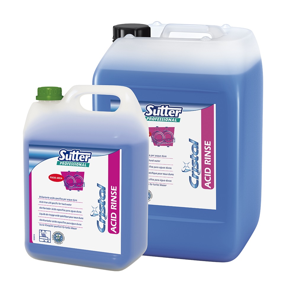 Liquide de rinçage acide spécial lave-vaisselles ACID RINSE SUTTER